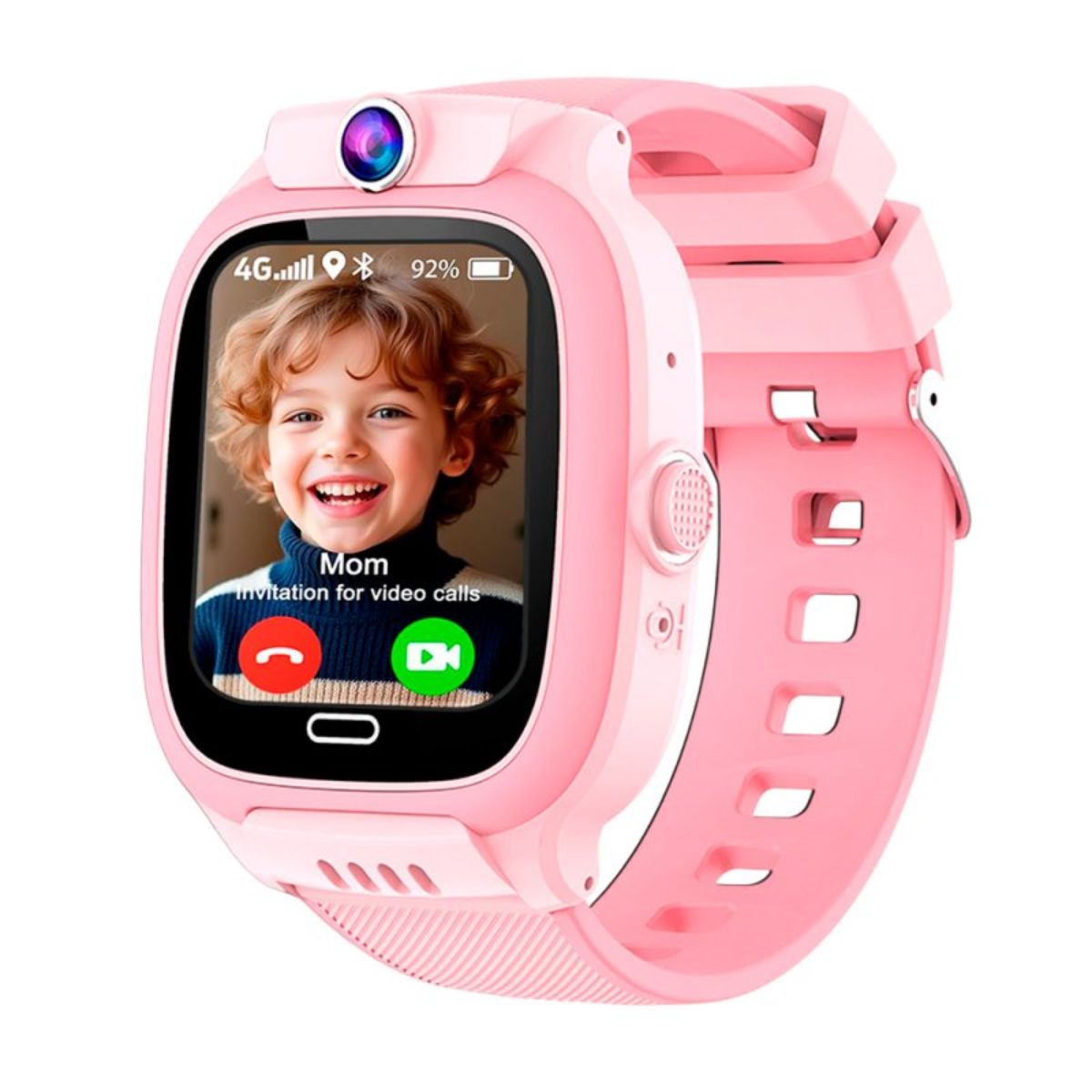 Smartwatch COOL Kids 4G GPS Silicone Rosa - Ligatu