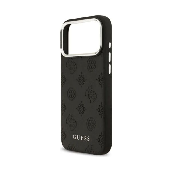Capa GUESS para iPhone 17 Pro Max - Preta e Prateada - Ligatu