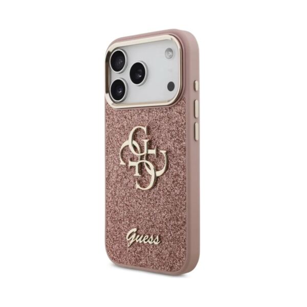Capa GUESS para iPhone 17 Pro Rosa Glitter - Ligatu