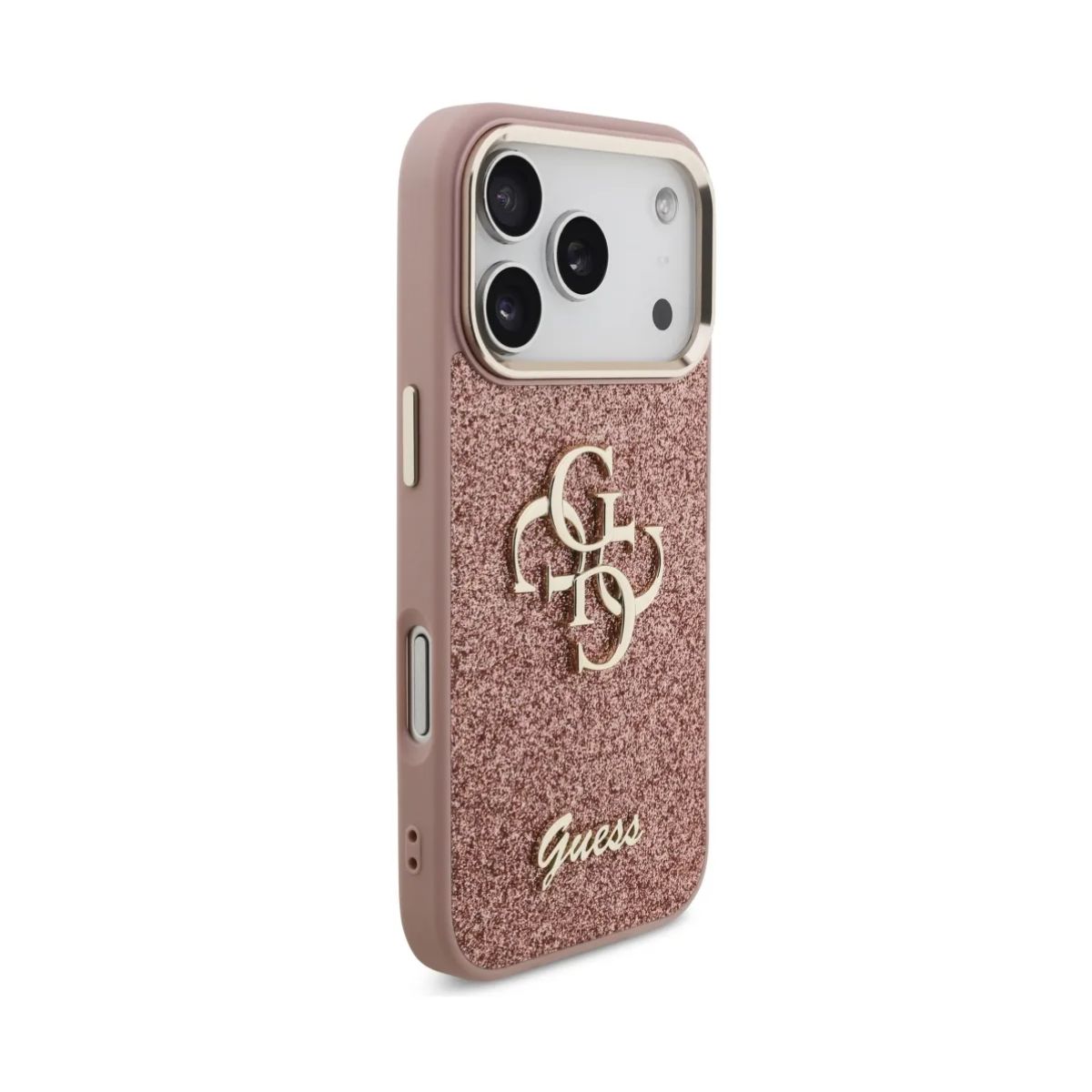 Capa GUESS para iPhone 17 Pro Rosa Glitter - Ligatu